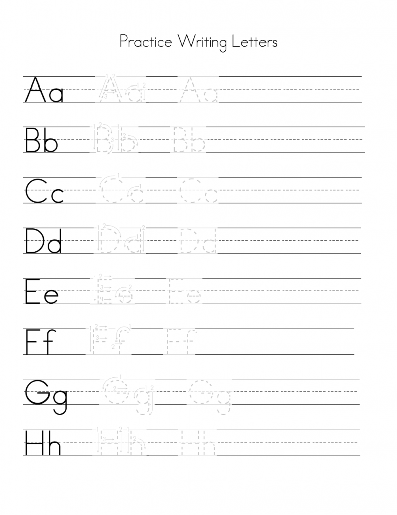 Printable Free Alphabet Writing Practice Printable Alphabet Worksheets