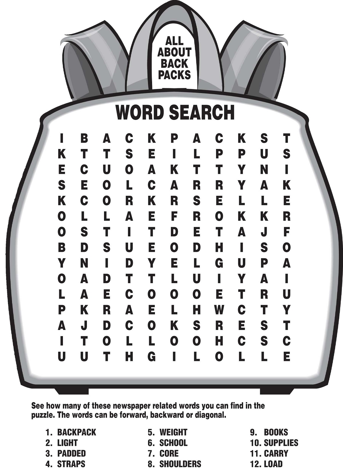 Word Search Printables for Kids | Learning Printable