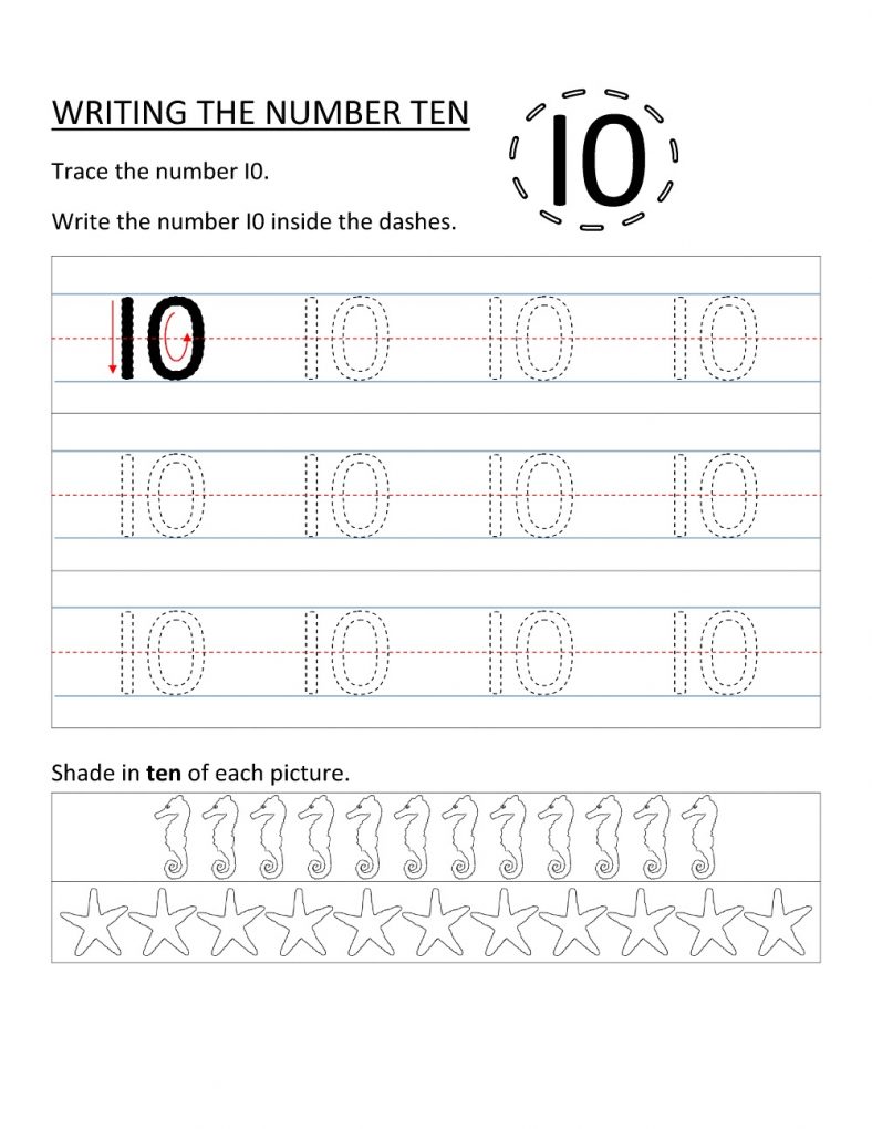 Learning the Number 10 | Learning Printable