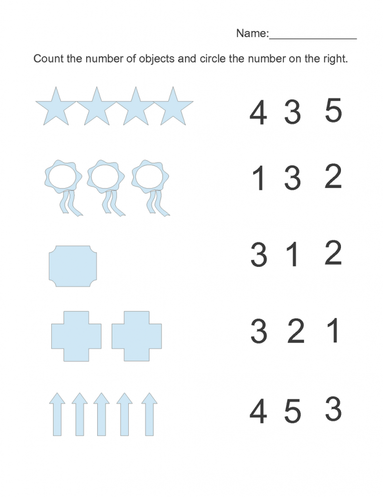 Number Worksheets for Preschool | Learning Printable