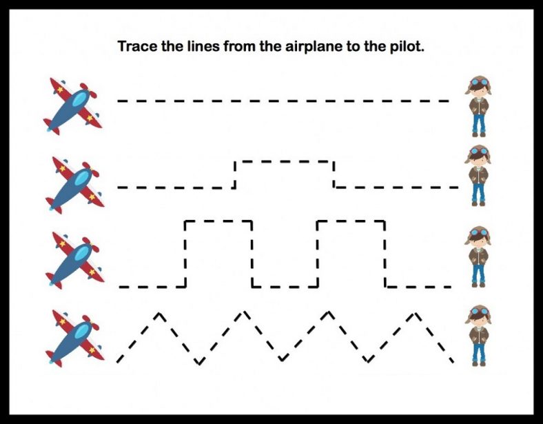 Preschool Traceables Fun Worksheets | Learning Printable