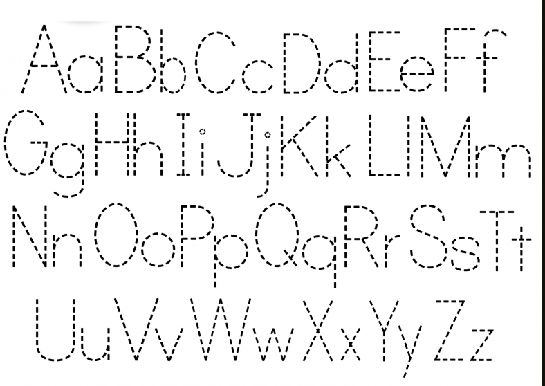 Trace Lowercase and Uppercase Alphabet | Learning Printable