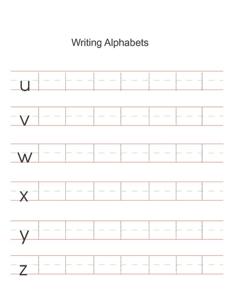 ABC Practice Worksheets Free | Learning Printable