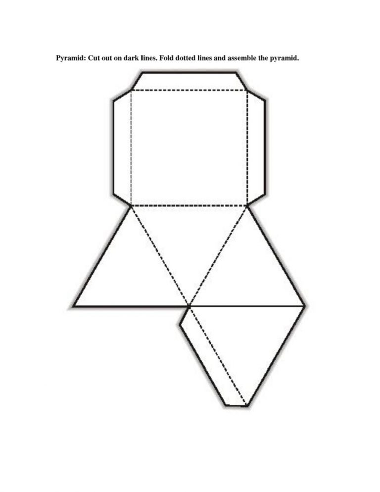 Free Printable 3d Shape Nets | Learning Printable