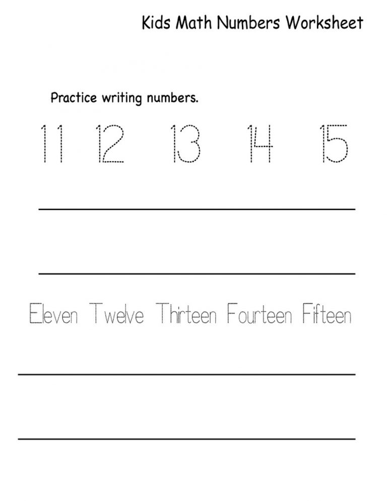 Learning Numbers Worksheets Printable | Learning Printable