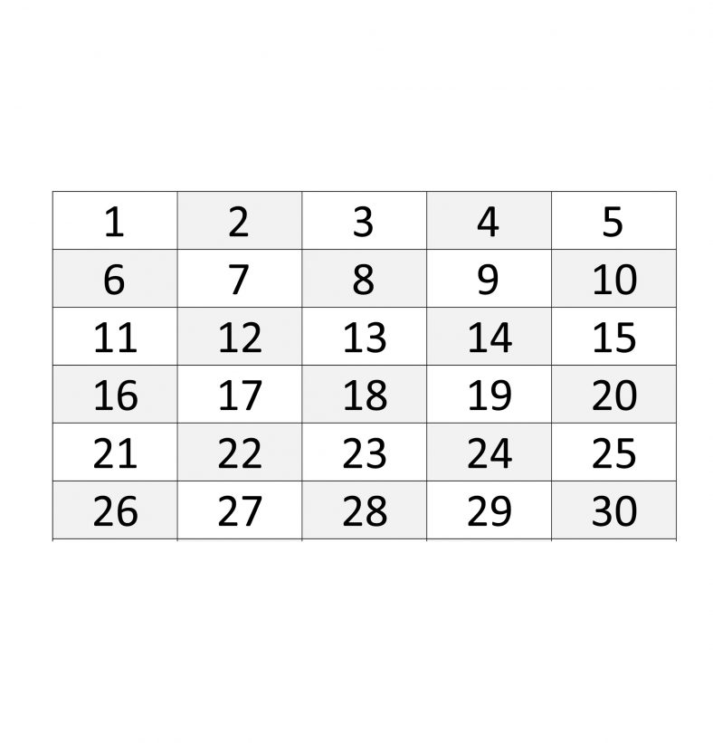 Numbers 1-30 for Kids | Learning Printable