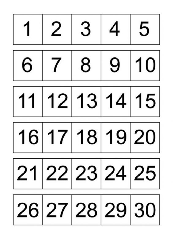 Numbers 1-20 Printable for Kids | Learning Printable