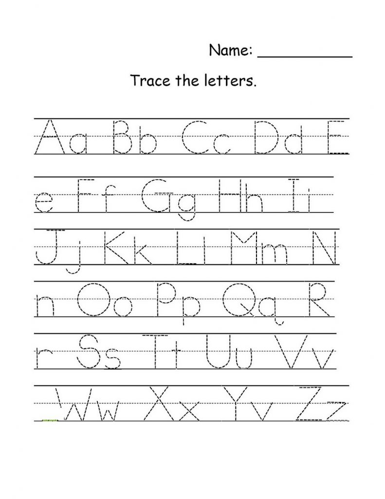 Traceable Upper and Lowercase Alphabet | Learning Printable