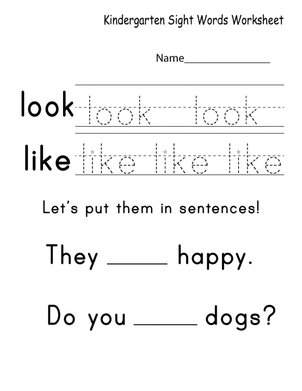 Printable KG Worksheets | Learning Printable