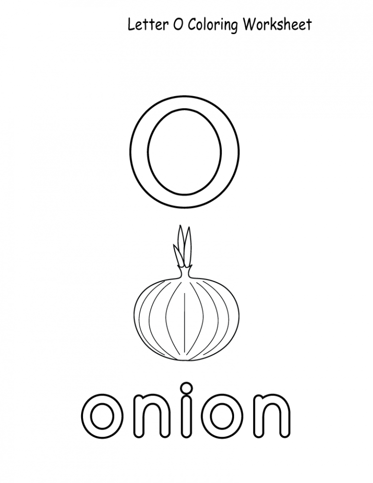 Printable O Worksheet | Learning Printable