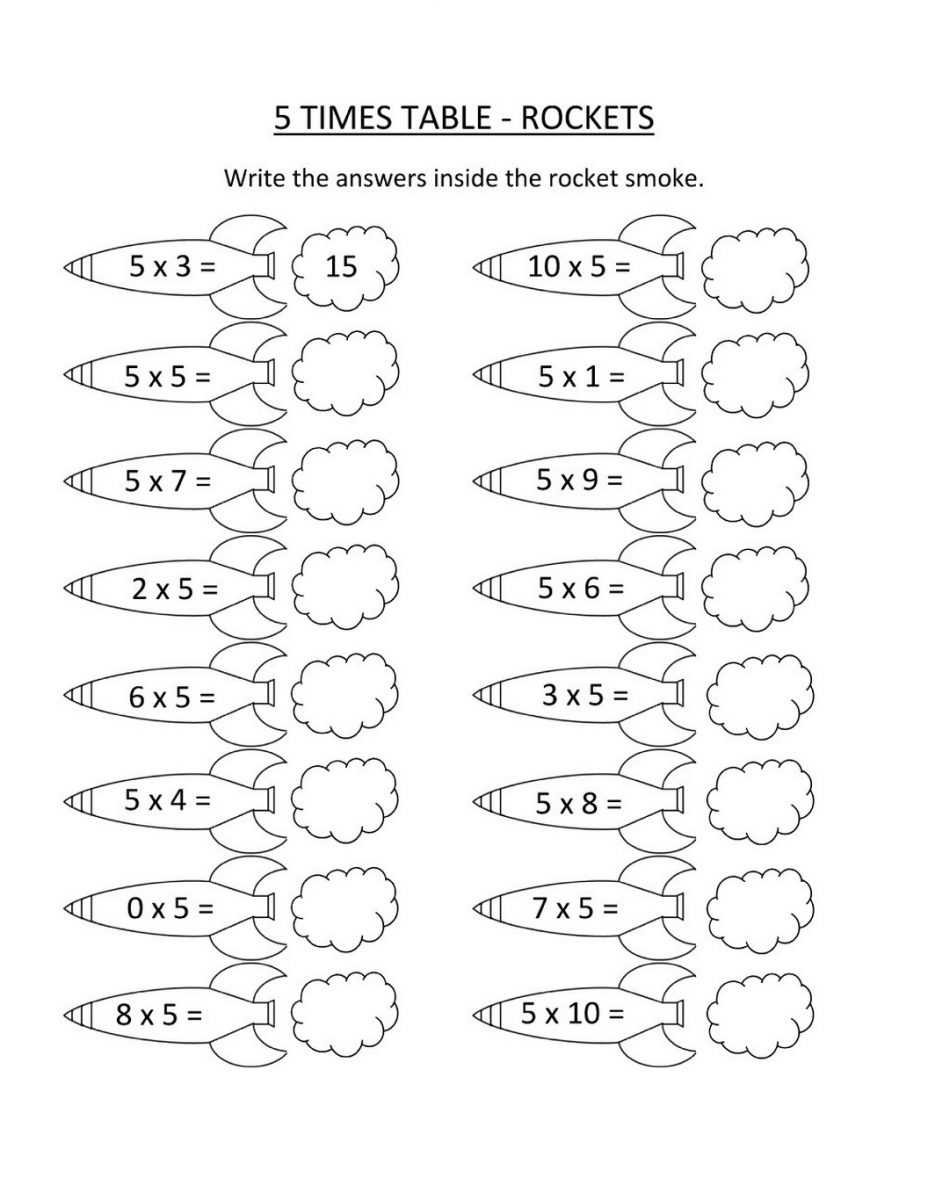 Time Tables Worksheet | Learning Printable