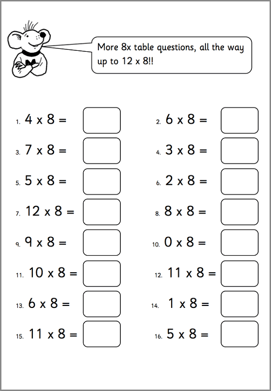 Worksheets For 6 Year Olds To Print Learning Printable