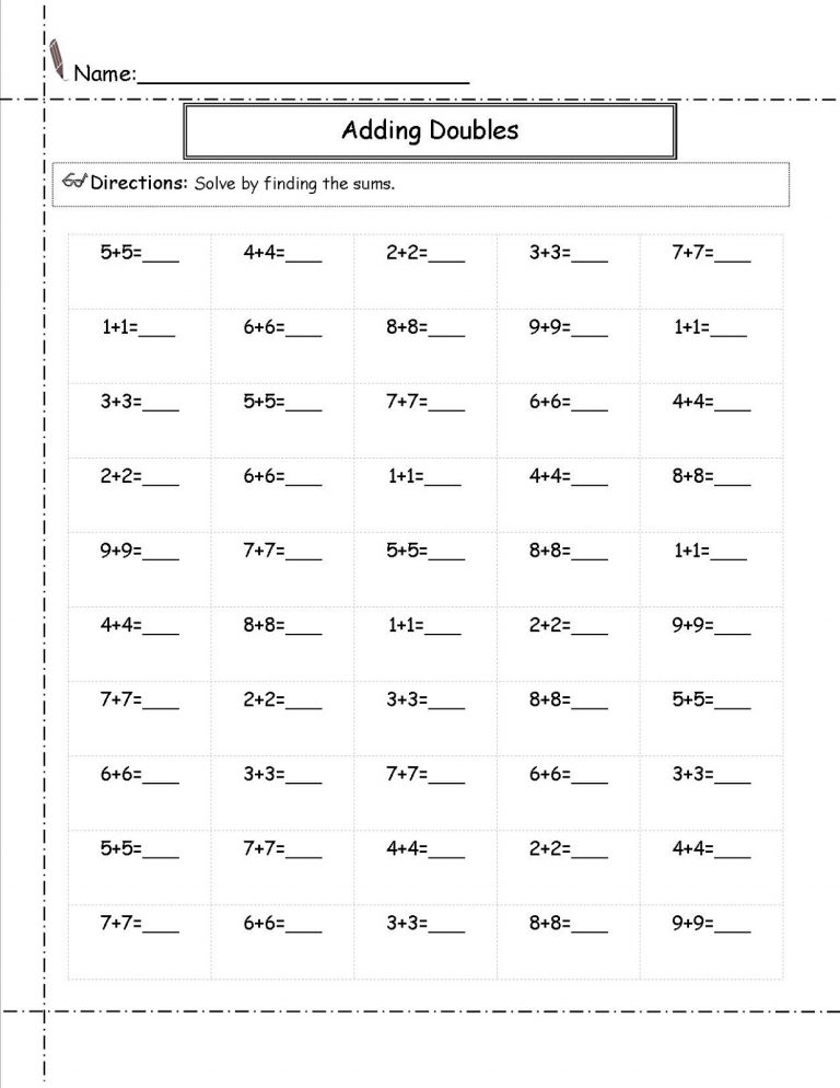 Printable 2nd Grade Math Worksheets | Learning Printable