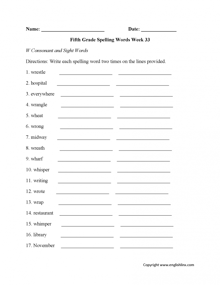 English Worksheets for All Ages | Learning Printable