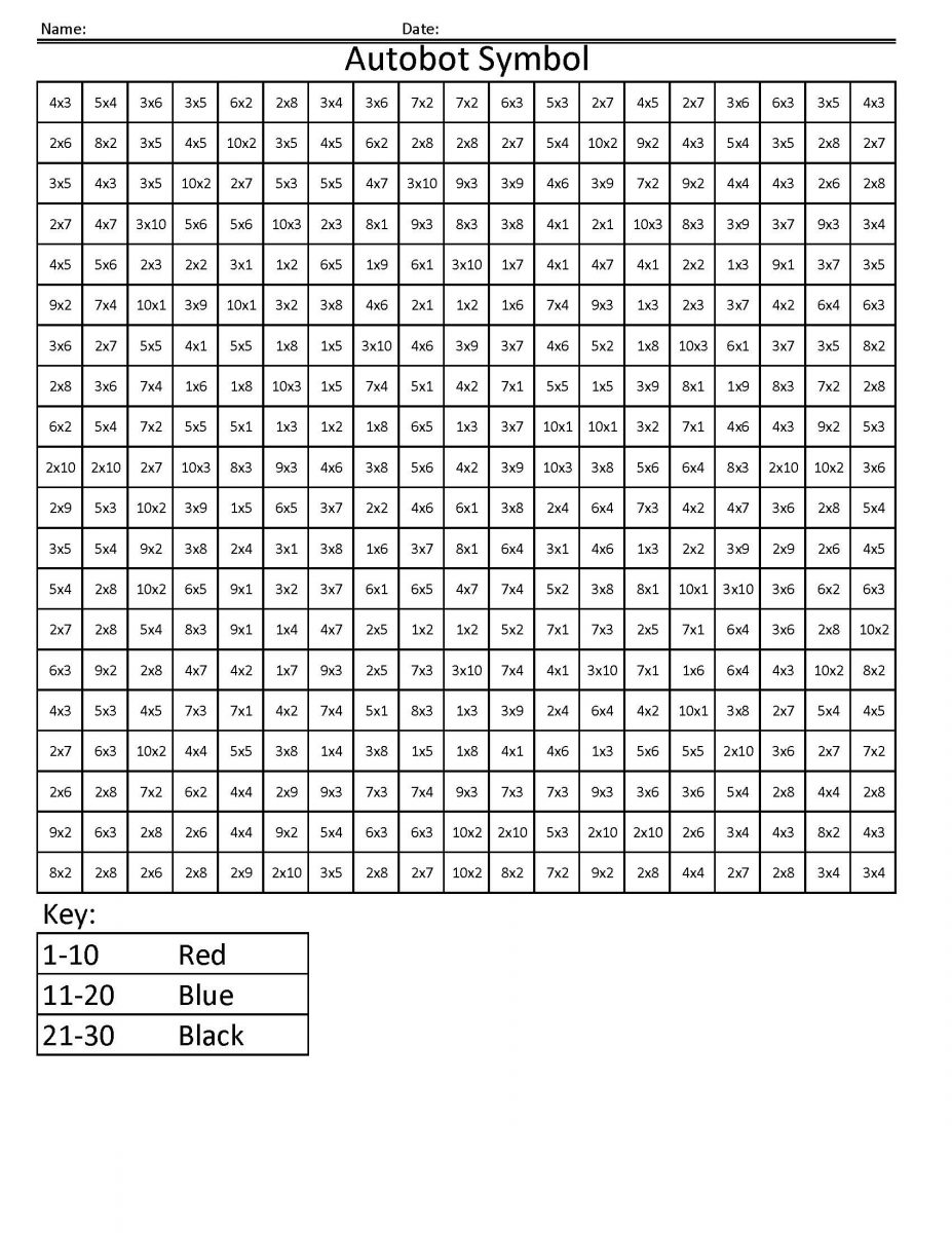 Fun Math Coloring Worksheets | Learning Printable