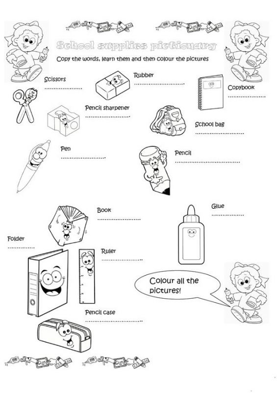 School Kid Worksheets | Learning Printable