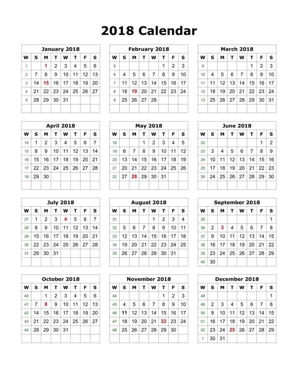 Free Calendars 2018 Printable | Learning Printable