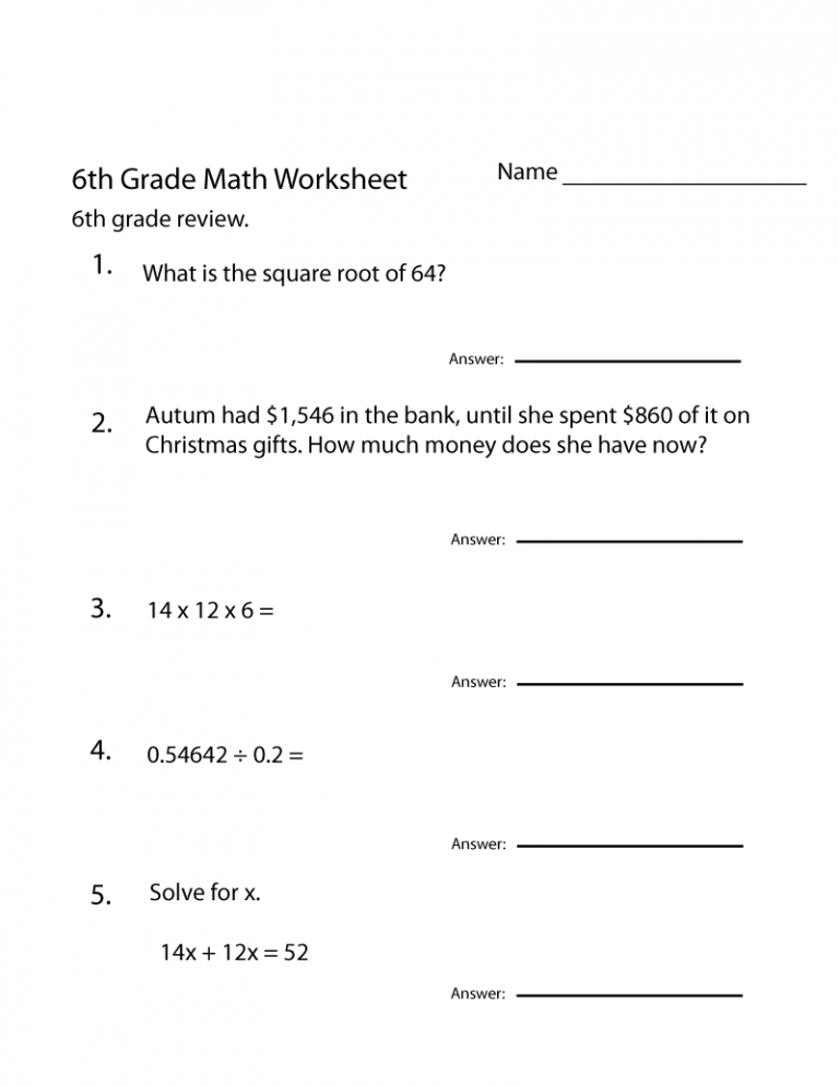 Math Multiplication Worksheets | Learning Printable