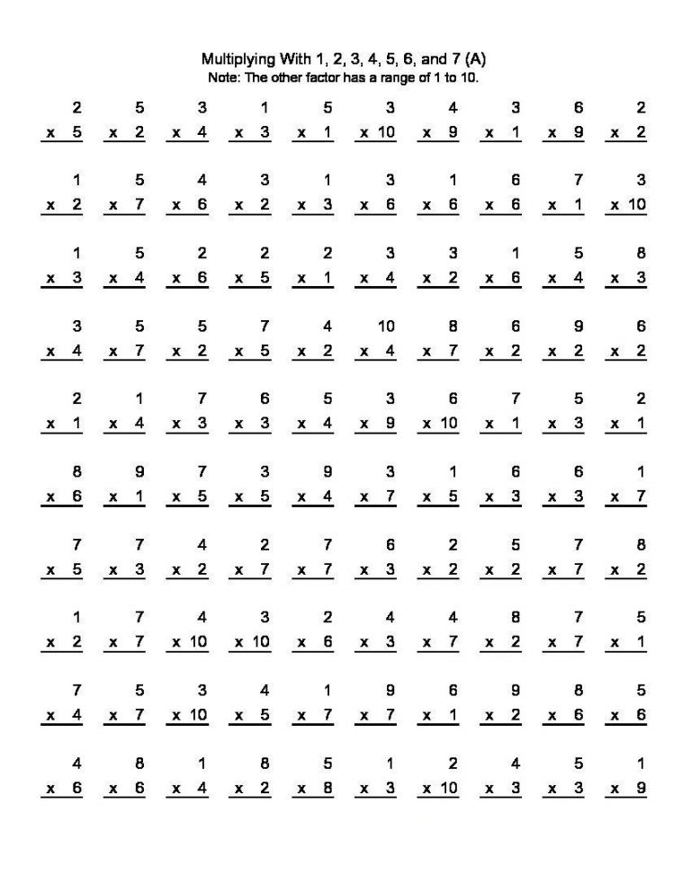 Printable and Downloadable Math Worksheets | Learning Printable