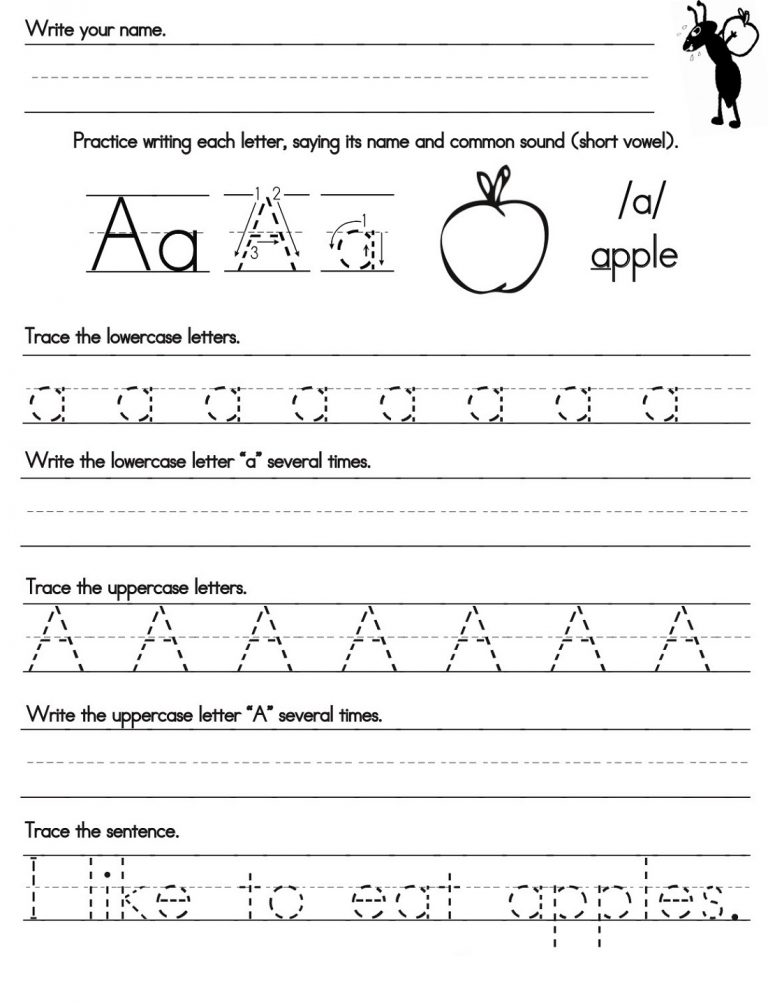 Easy Alphabet Practice Worksheets | Learning Printable Easy Alphabet ...