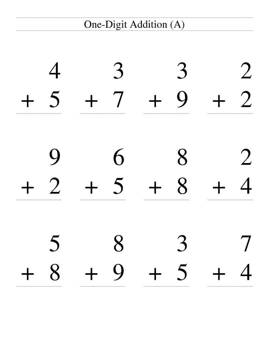 Free Easy Math Worksheets For Kindergarten And Elementary Learning Free Easy Math Worksheets For Kindergarten And Elementary Learning