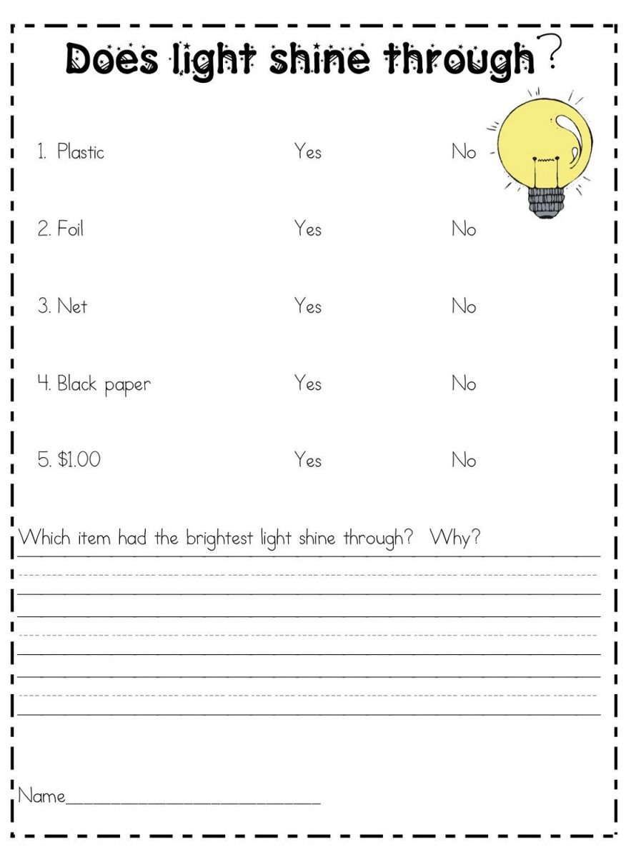 Free Science Worksheets for Kids Fun | Learning Printable Free Science ...
