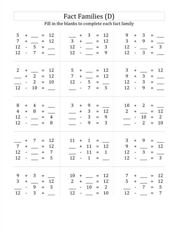 Free Basic Math Worksheets All Skills | Learning Printable Free Basic ...