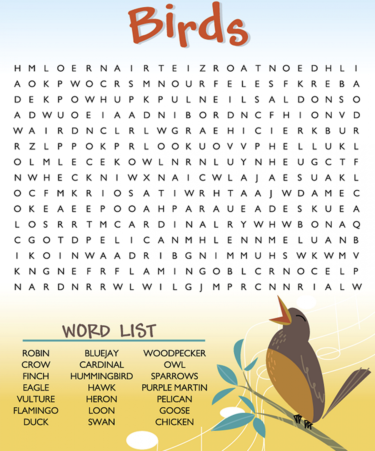 Kids Word Search Puzzles Printable | Learning Printable Kids Word ...