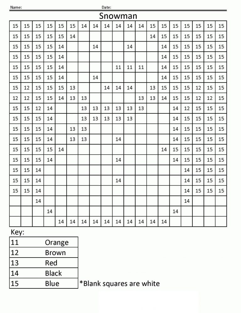 Free Christmas Color By Number For Kids | Learning Printable Free ...